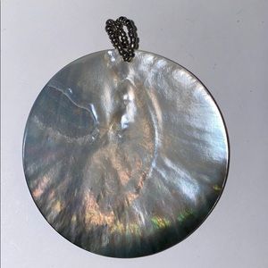 Jewelry | Large Round Abalone Shell Pendent | Poshmark